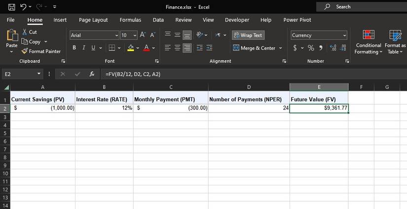 How to Calculate Future Value With Excel’s FV Function