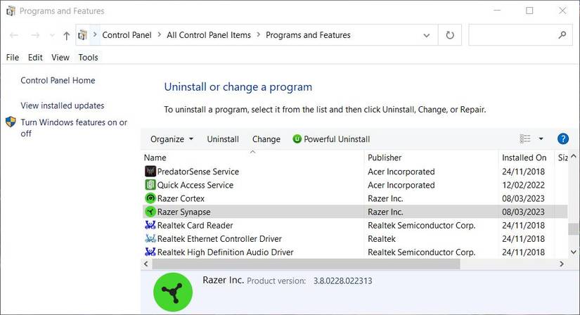 How to Fix Razer Synapse Not Working in Windows 11/10