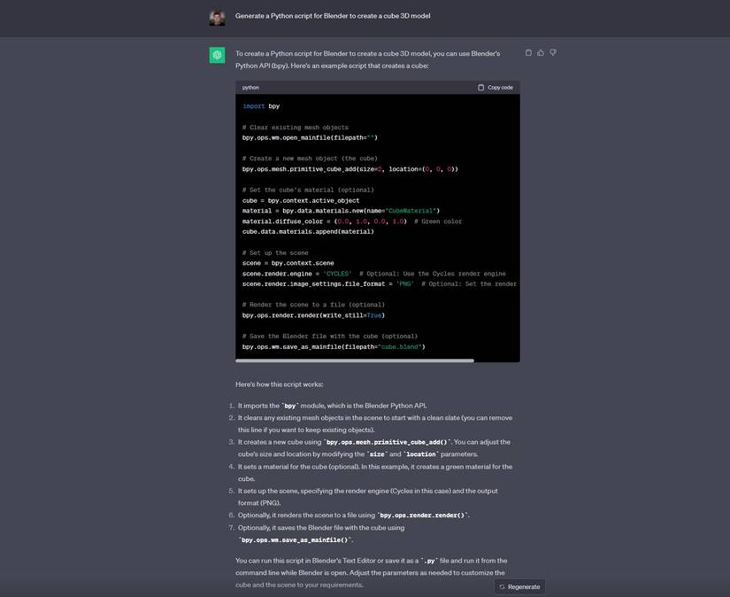 How to Use ChatGPT for 3D Printing