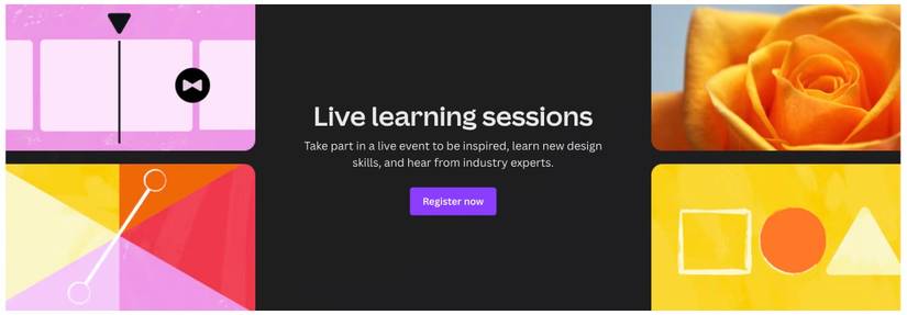 How to Join a Canva Event Live Learning Session