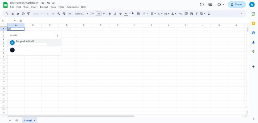 How to Insert Smart Chips in Google Sheets