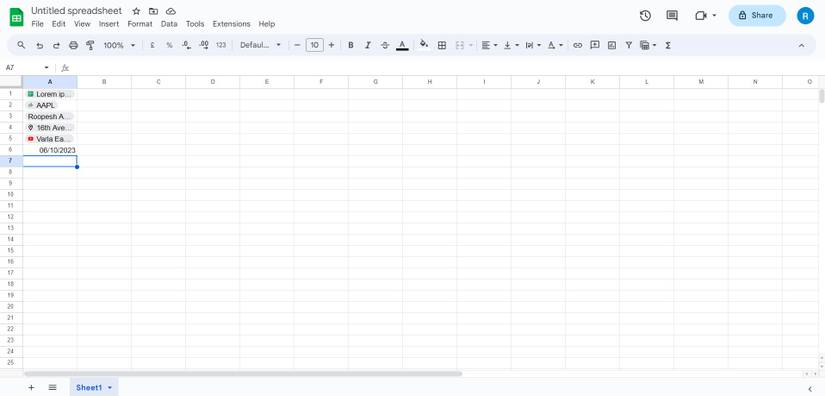 How to Insert Smart Chips in Google Sheets
