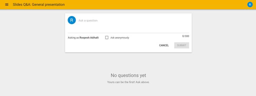 How to Start a Q&A Session in Google Slides