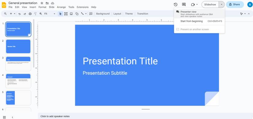 How to Start a Q&A Session in Google Slides
