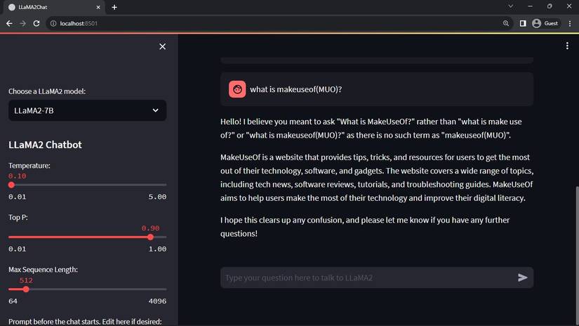 How to Build a Chatbot Using Streamlit and Llama 2