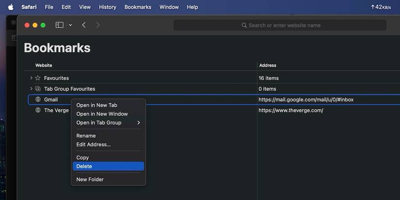 How to Delete Browser Bookmarks on Your Mac
