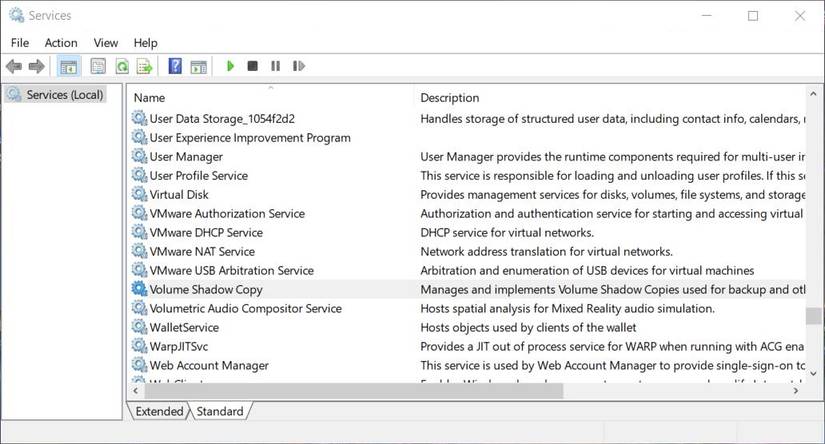 How to Fix the Volume Shadow Copy Service Not Working in Windows
