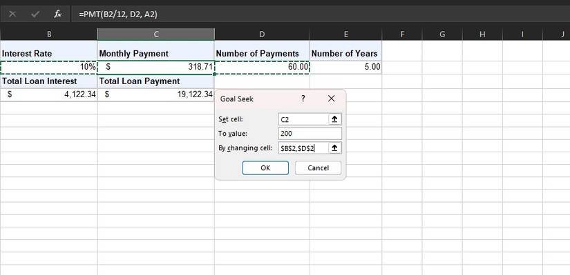 How to Calculate the Payments for a Loan in Excel With the PMT Function