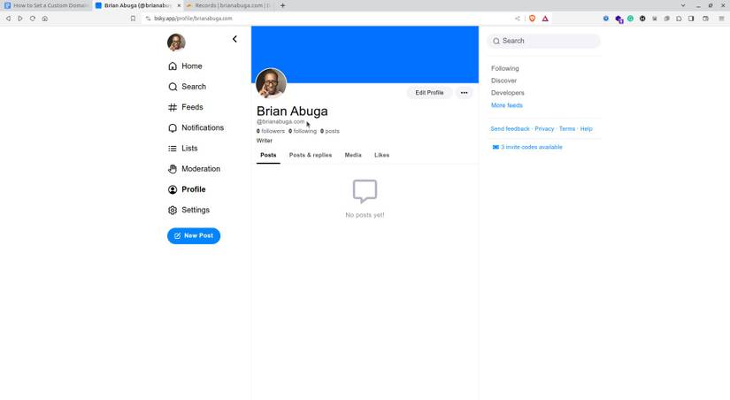 How to Set a Custom Domain for Your Bluesky Profile