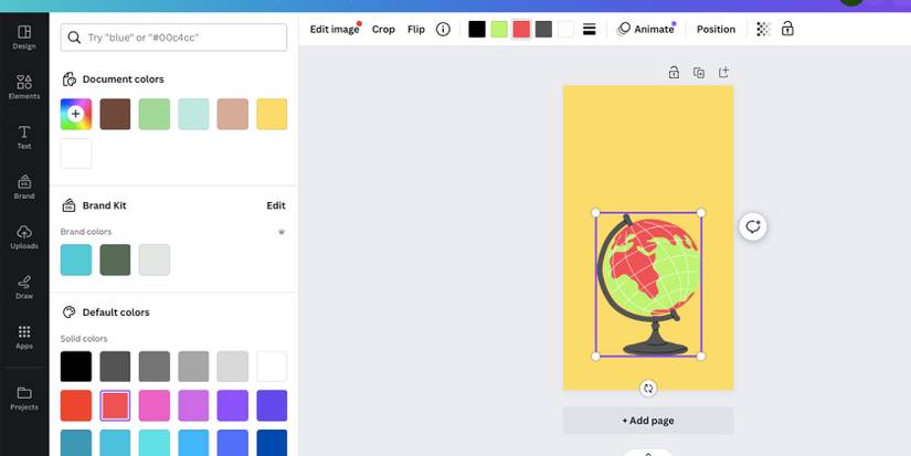How to Change the Color of an Element in Canva