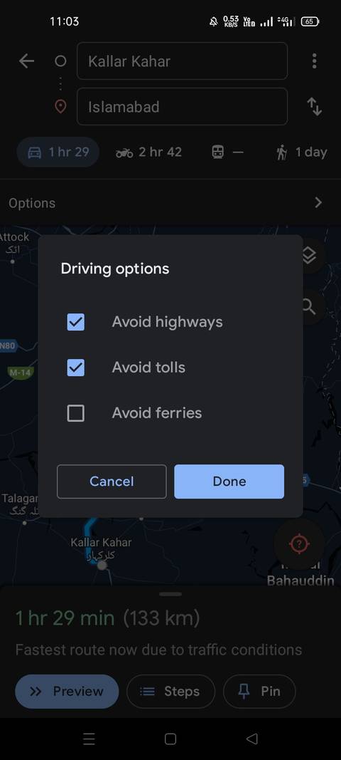How to Avoid Tolls and Highways Using Google Maps