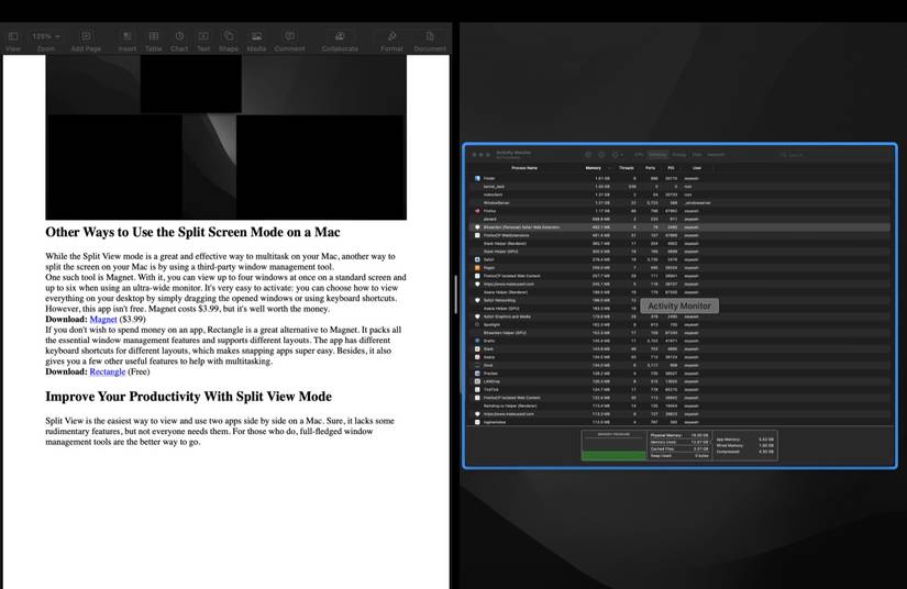 How to Use Split Screen on a Mac With Split View