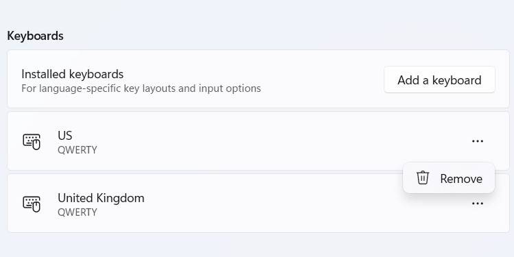 How to Add and Change Keyboard Layouts in Windows 11