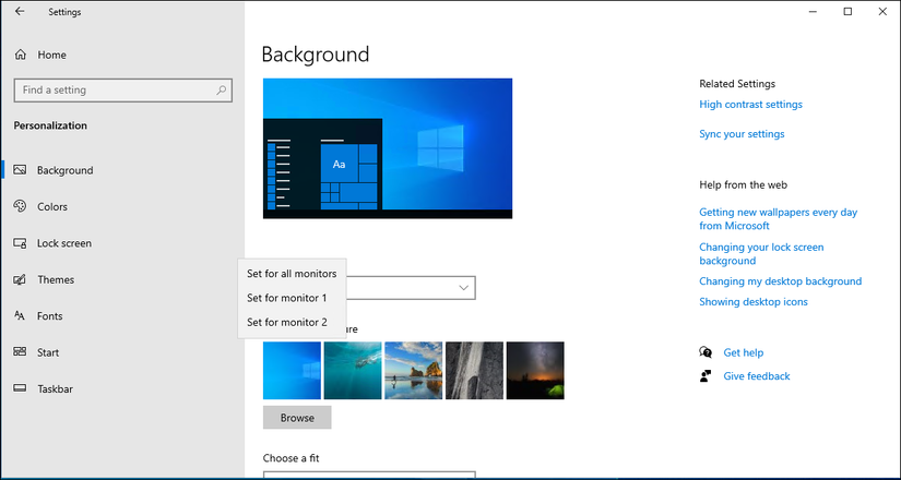 How to Use Different Wallpapers for Each Monitor in Windows 10 and 11