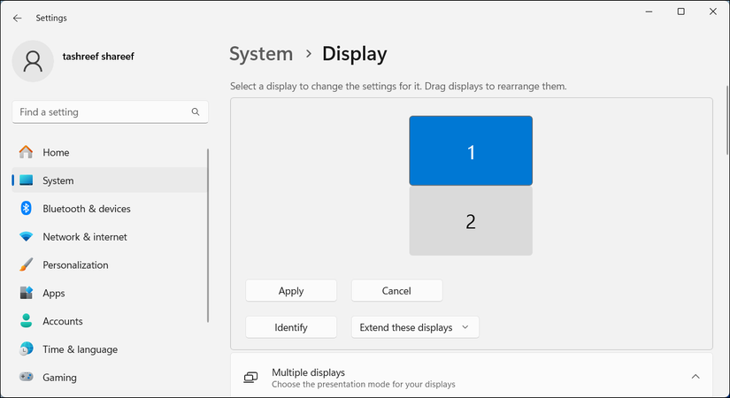 How to Change Monitor 1 and 2 in Windows