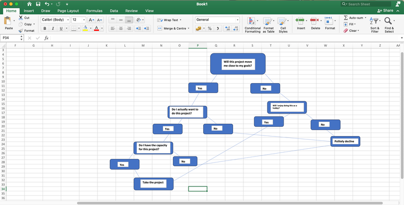How to Make a Decision Tree in Excel: A Step-by-Step Guide