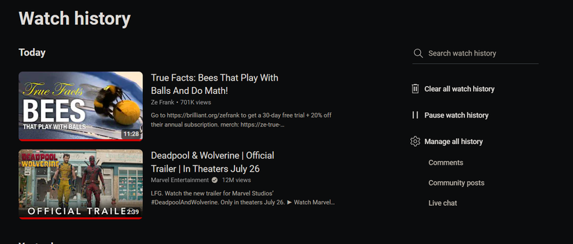 How to View and Manage Your YouTube Watch History