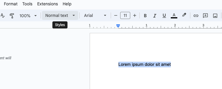 How to Change the Font of a Paragraph Style in Google Docs
