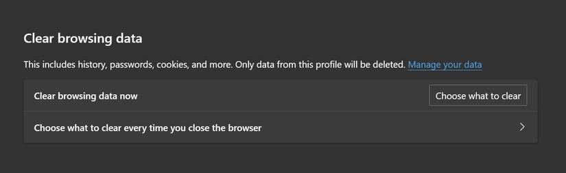 How to Clear Cache and Browsing Data on Microsoft Edge