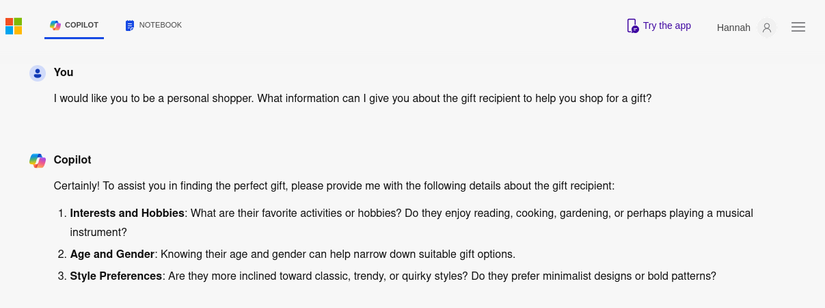 I Used Microsoft Copilot Personal Shopper to Buy Gifts: Here's How It Went