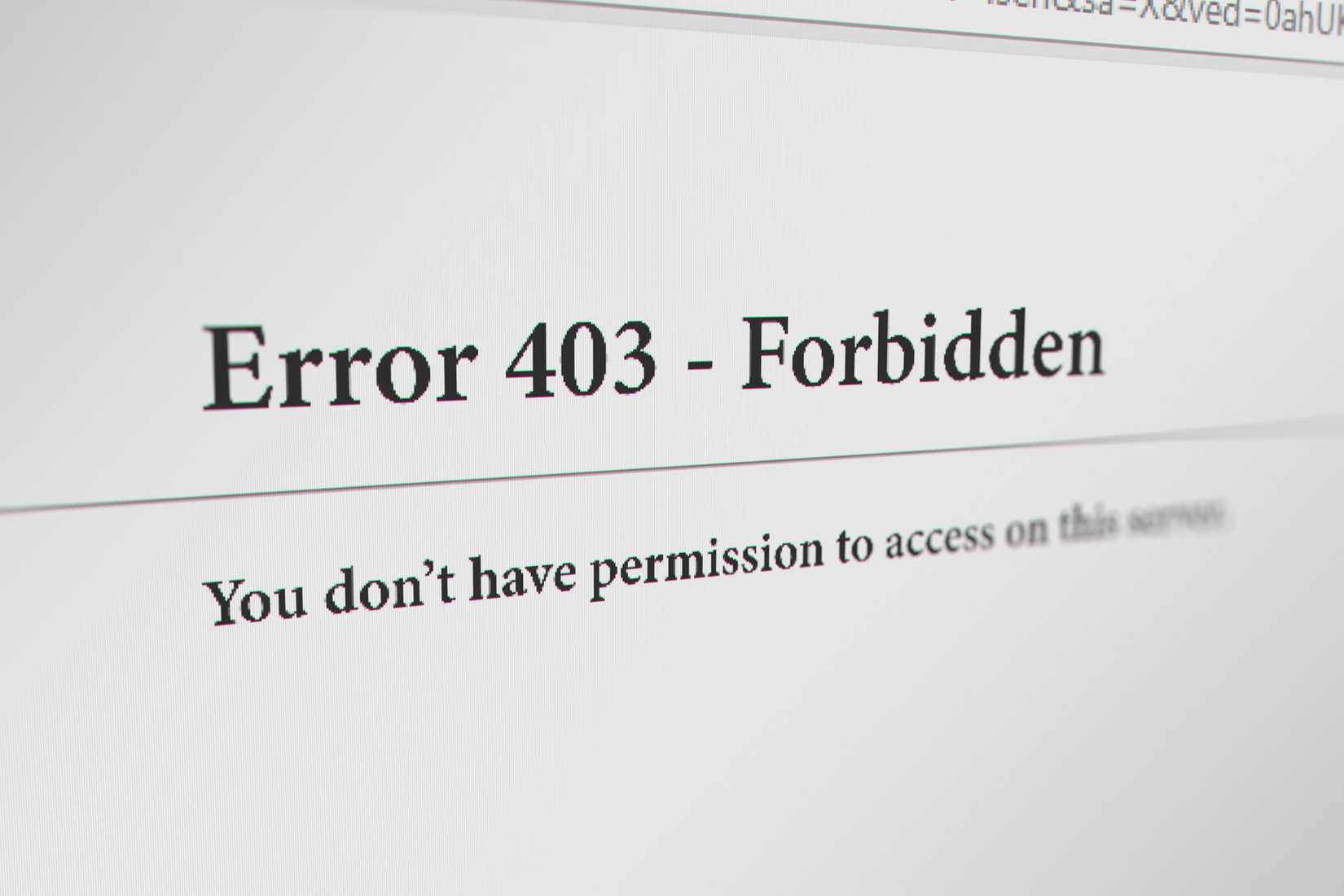 Why You're Seeing 403 Errors and How to Fix Them