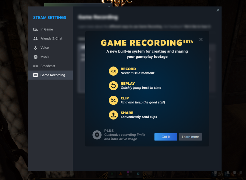 You Can Now Make In-Game Recordings on Steam