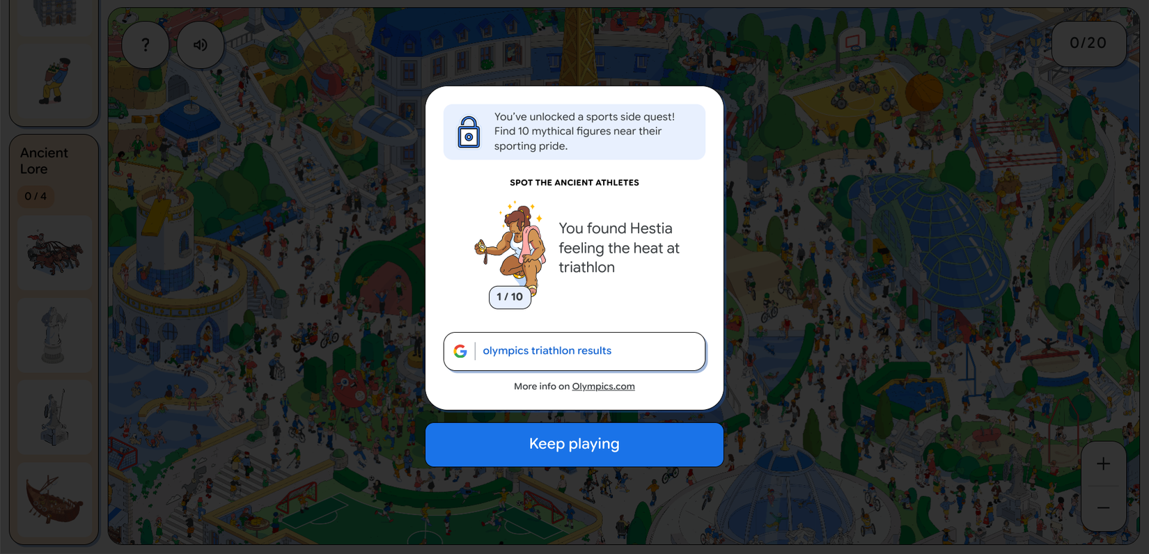 Google's Paris 2024 Playground Is a Fun Where's Waldo-Type Game