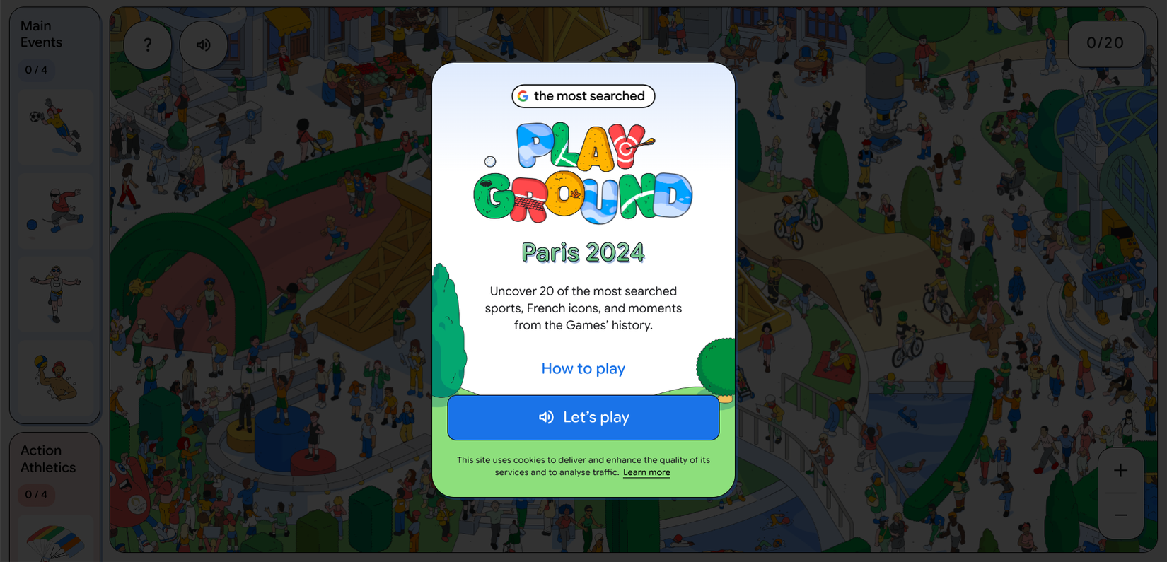 Google's Paris 2024 Playground Is a Fun Where's Waldo-Type Game
