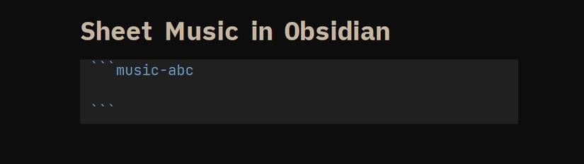 How to Write Musical Notation in Obsidian