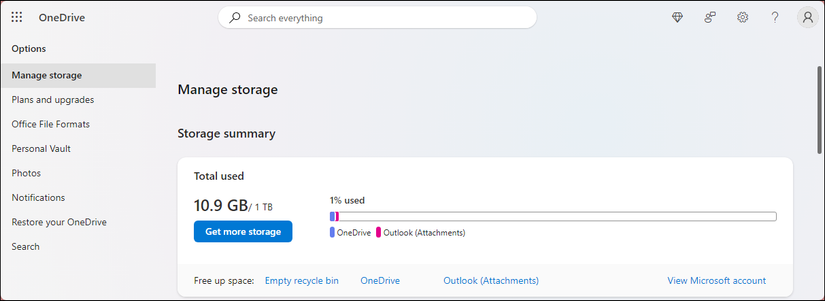 Here's How to Easily Free Up Space in Your OneDrive Storage
