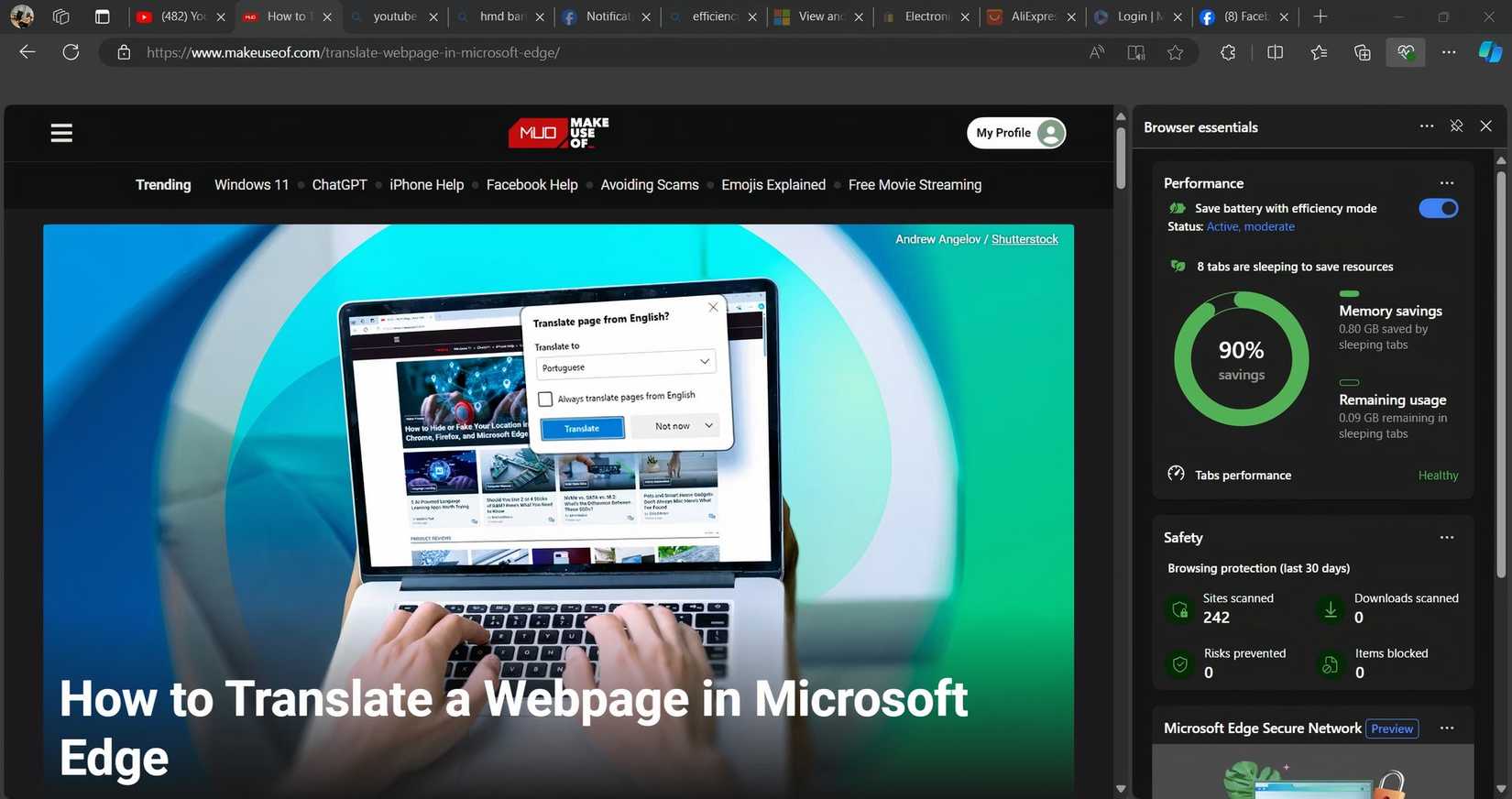 I Use This Browser to Save Power on My Laptop