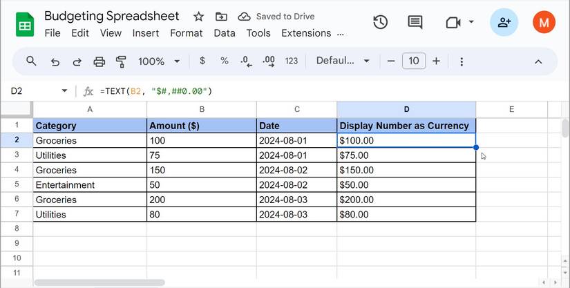 These 8 Google Sheets Formulas Simplify My Budgeting Spreadsheet