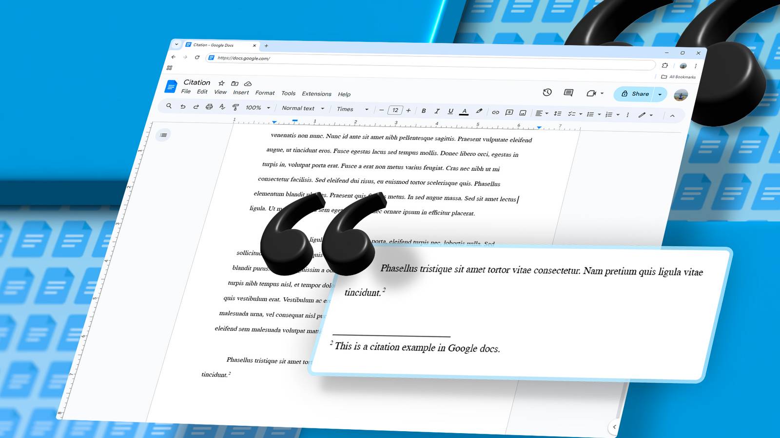 How to Use Citations in Google Docs