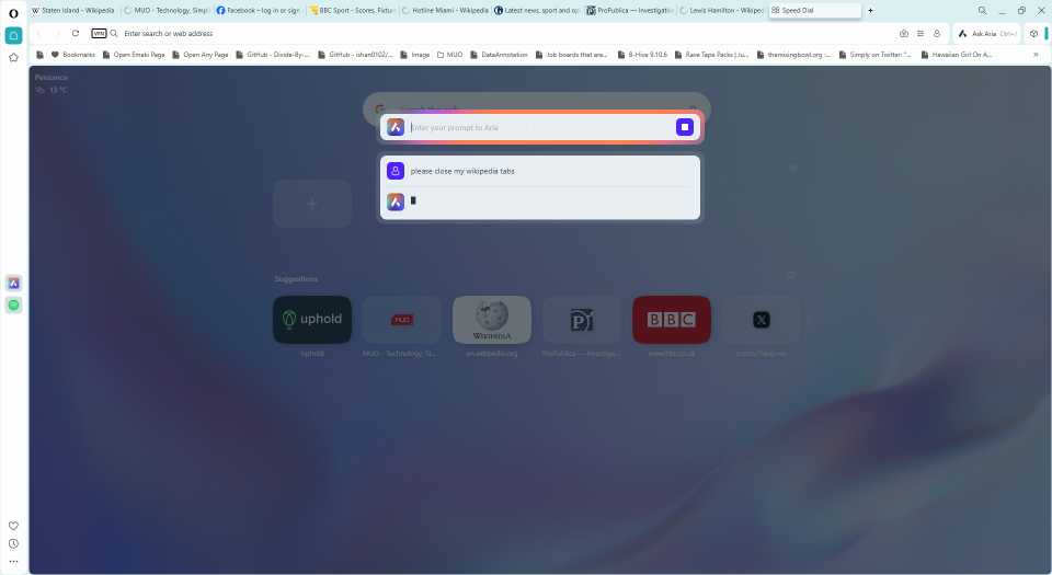 Opera's Tab Commands Are One of the Most Unique Ways to Manage Your Browser