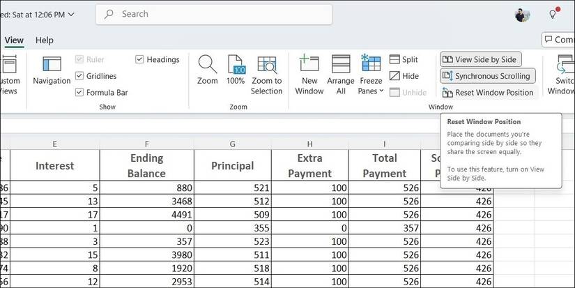 Compare Data Side by Side with Excel’s Split Screen View