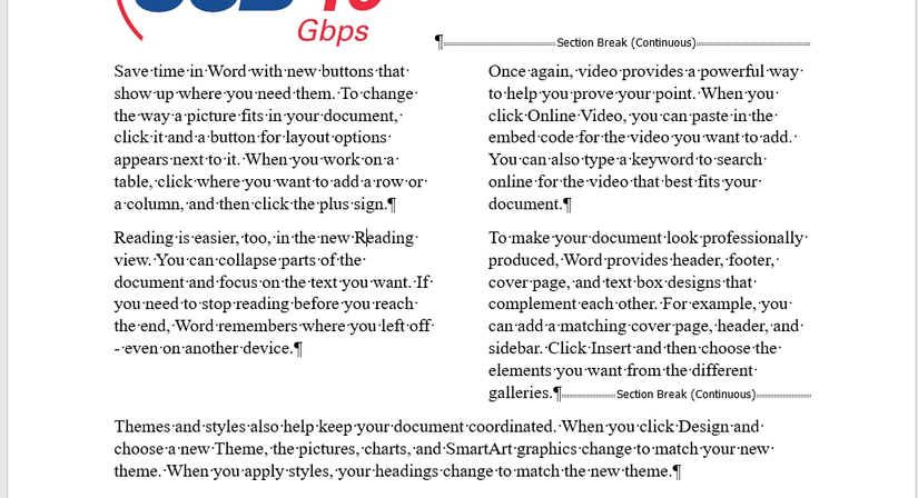 Design Professional Reports With Multi-Column Word Layouts