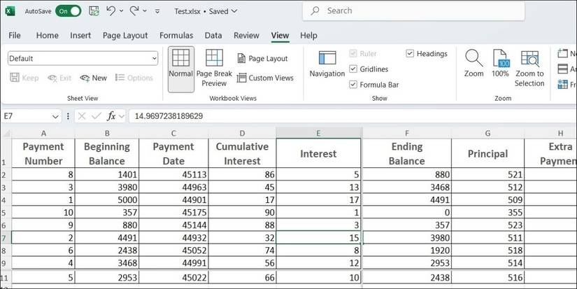 Compare Data Side by Side with Excel’s Split Screen View