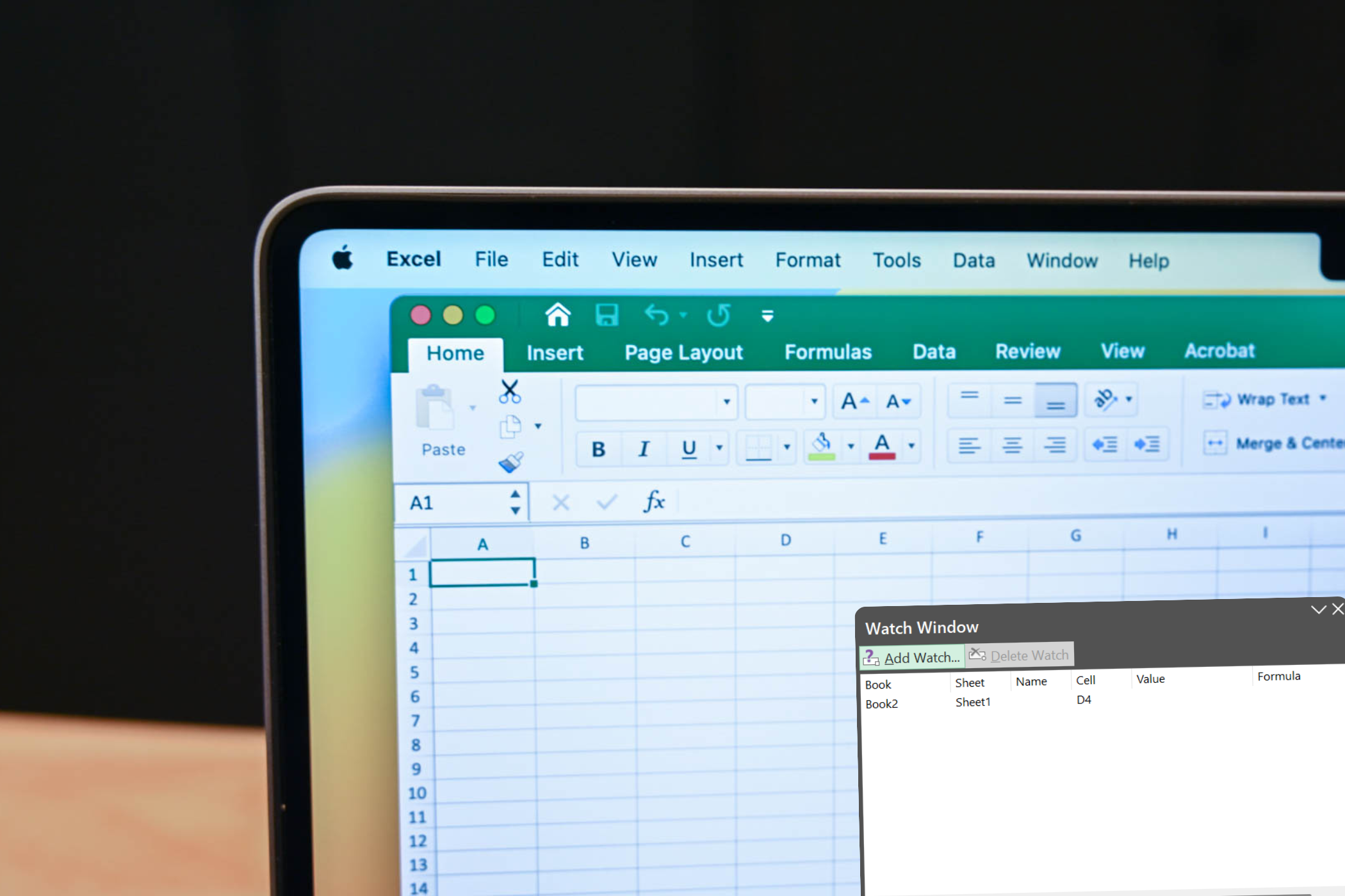 Monitor Key Data Points With Excel’s Watch Window