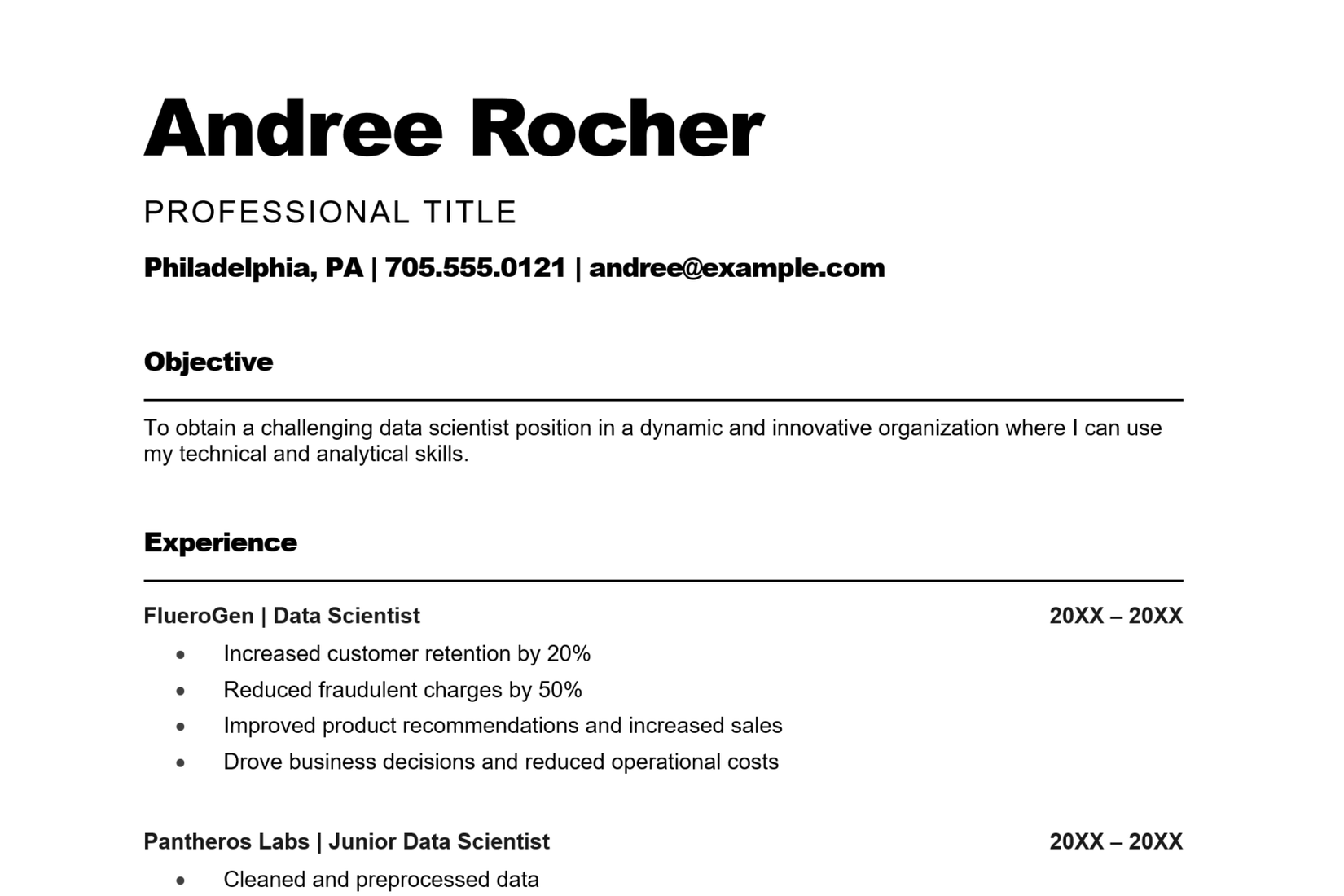 The 9 Best Word Resume Templates That Make You Look Like a Pro