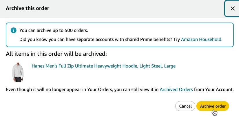 How to Hide Amazon Orders (and Why You Should)