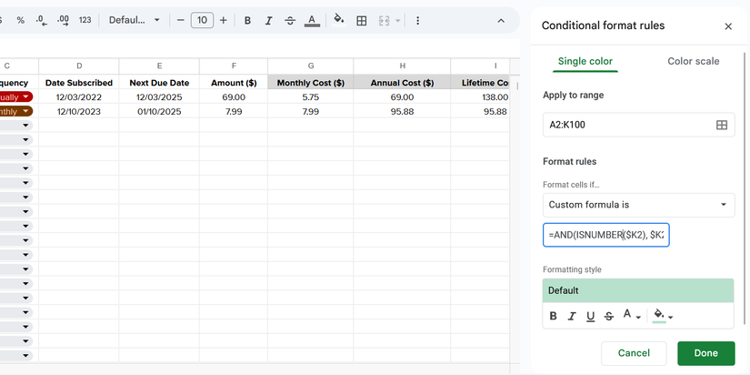 I Track My Subscriptions With Google Sheets—Here's How