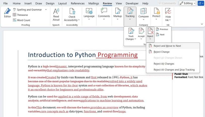 word document comparison tools