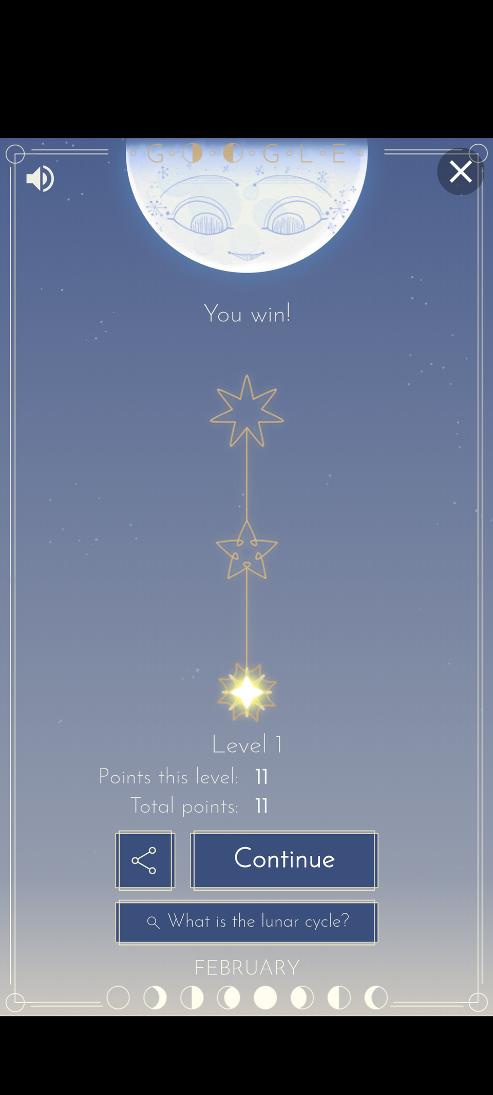 I'm Addicted to This Google Doodle Game Based on the Lunar Cycle