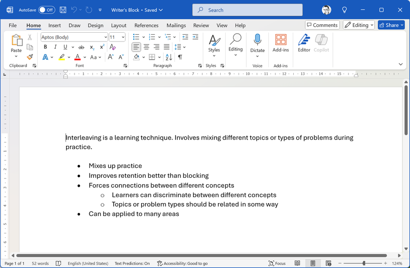 These Underrated Microsoft Word Tricks Help Me Beat Writer's Block