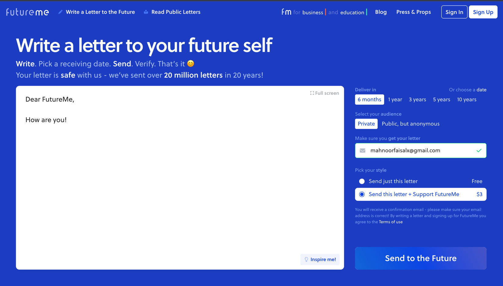 Why You Should Write Letters to Your Future Self
