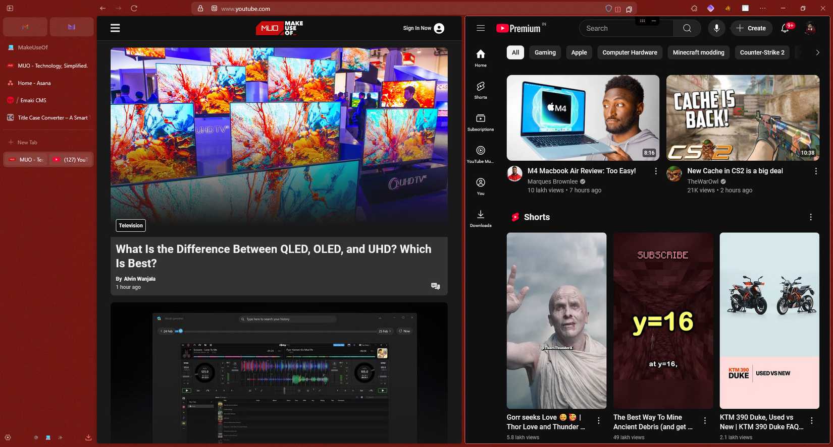 I Tried Vertical Browser Tabs but Am Going Back to Horizontal: Here's Why