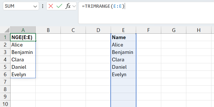 Clean Up Data Effortlessly With Excel's New TRIMRANGE Function