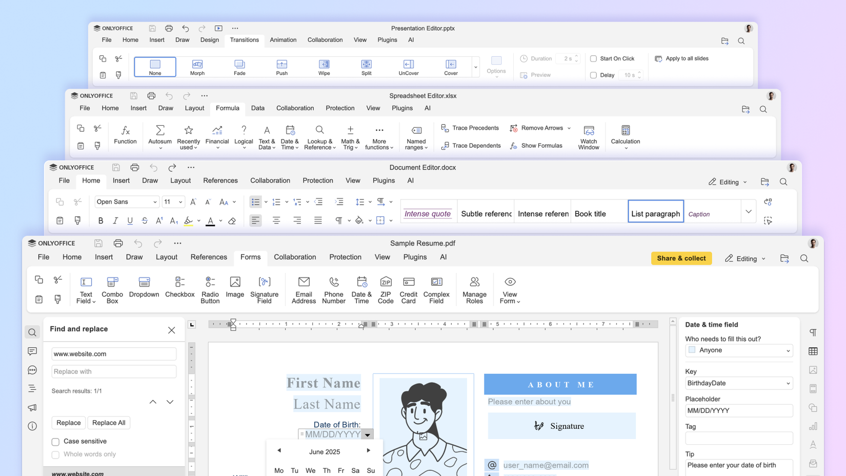 ONLYOFFICE Docs 9.0 Brings AI Smarts, Markdown Support, and a Sleek Redesign