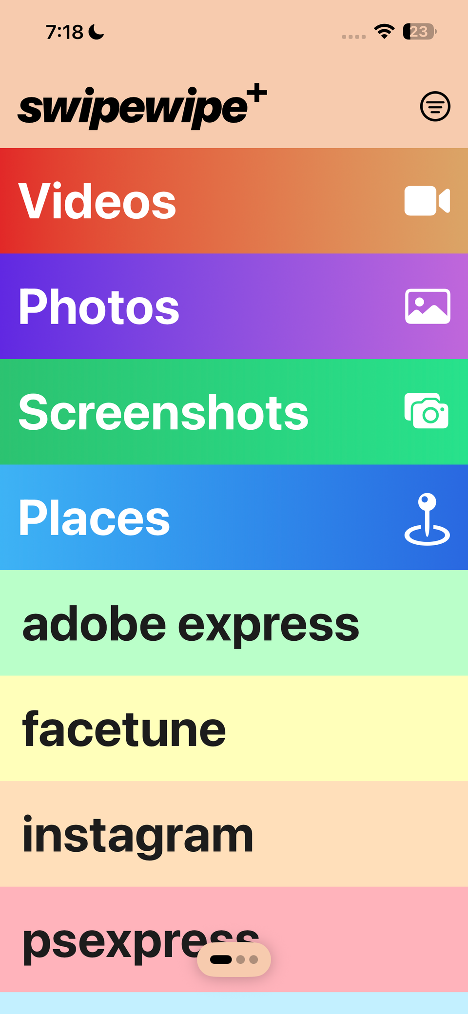 This weird app lets me delete photos like Tinder and I love it