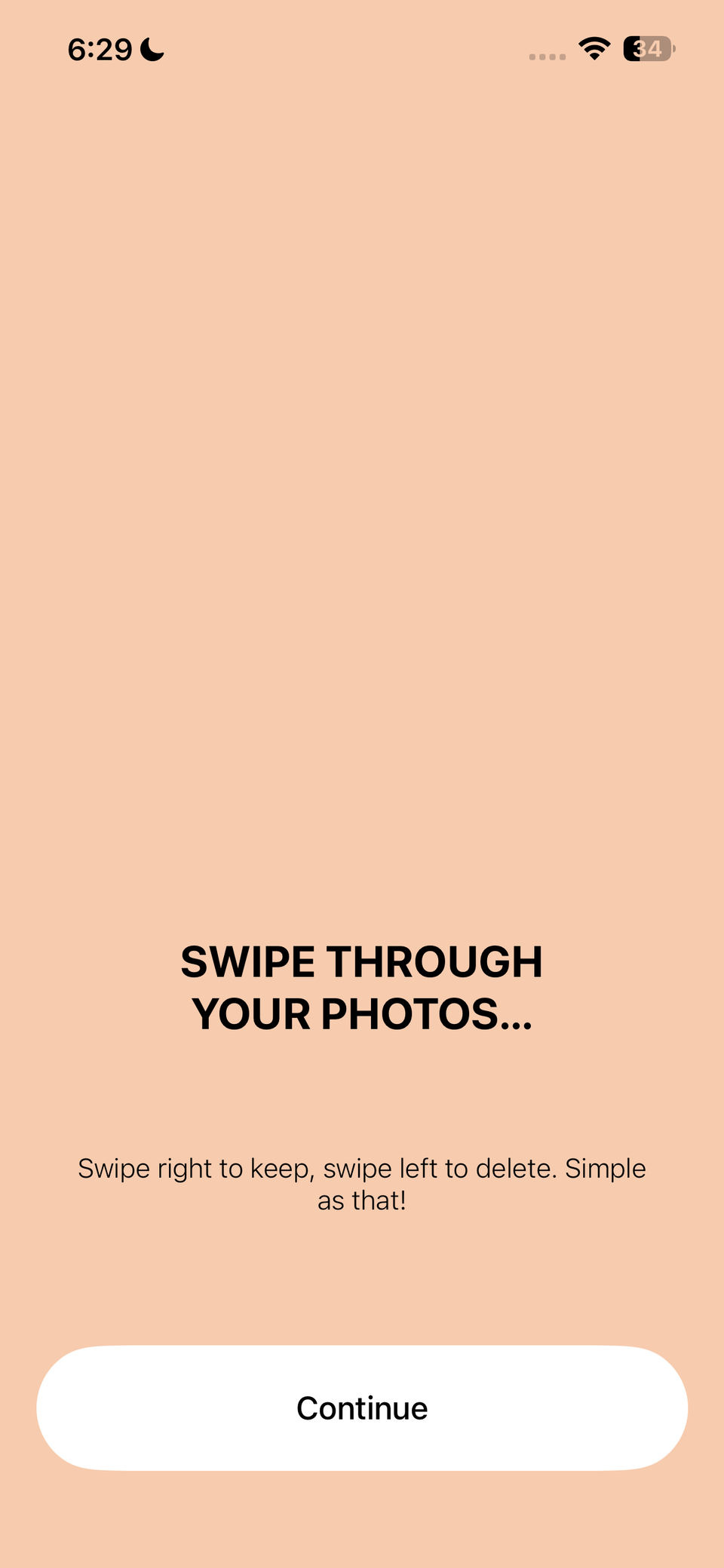 This weird app lets me delete photos like Tinder and I love it